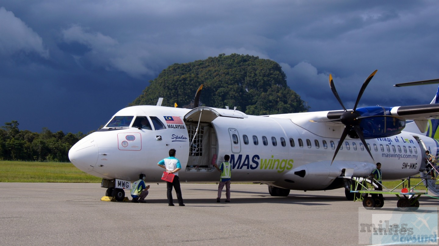 MASWings ATR 72 Economy Class, Mulu nach Singapur